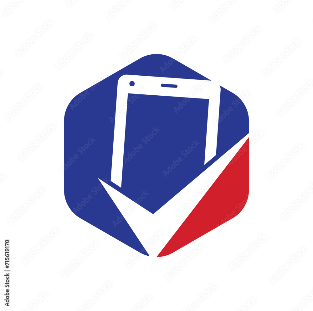 Check mobile logo design template vector. Mobile Repair Logo icon ...