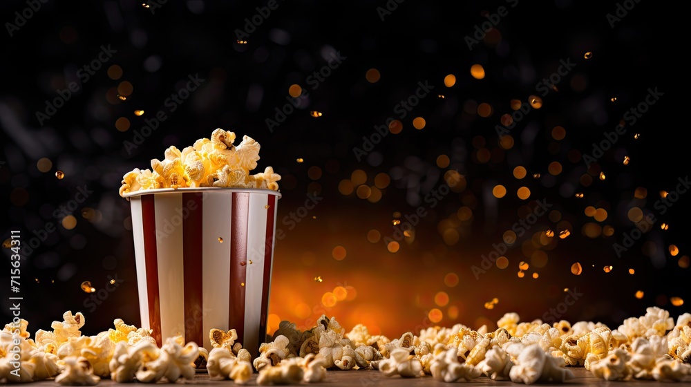 This eye-catching cardboard popcorn bucket is ready to be filled with ...