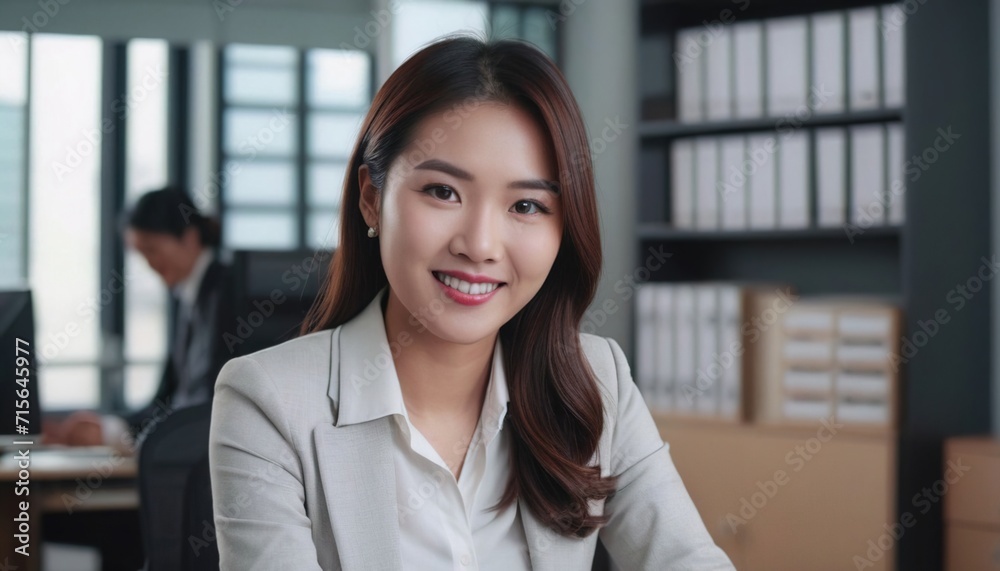 asian girl-office worker, office hustle, office worker, office job ...