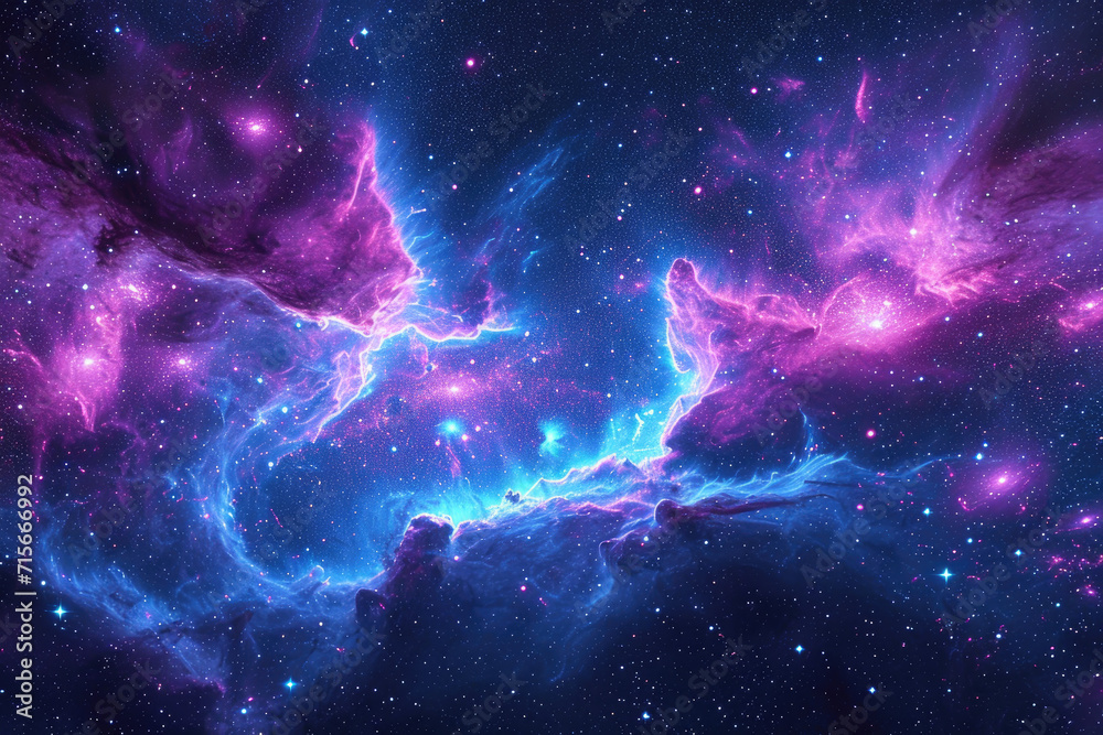 Deep space stars nebulae , high resolution background Stock ...