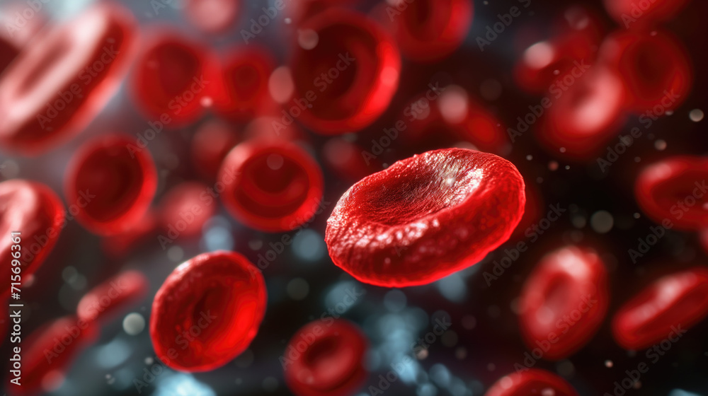Blood cells are grouped together and protected by a shield. red blood ...