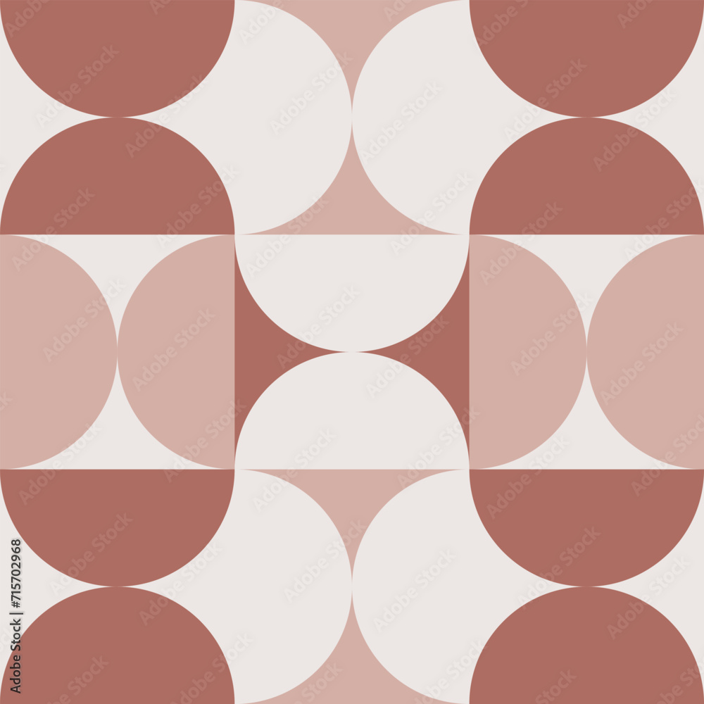 Vector illustration of abstract flat seamless contemporary modern mid ...