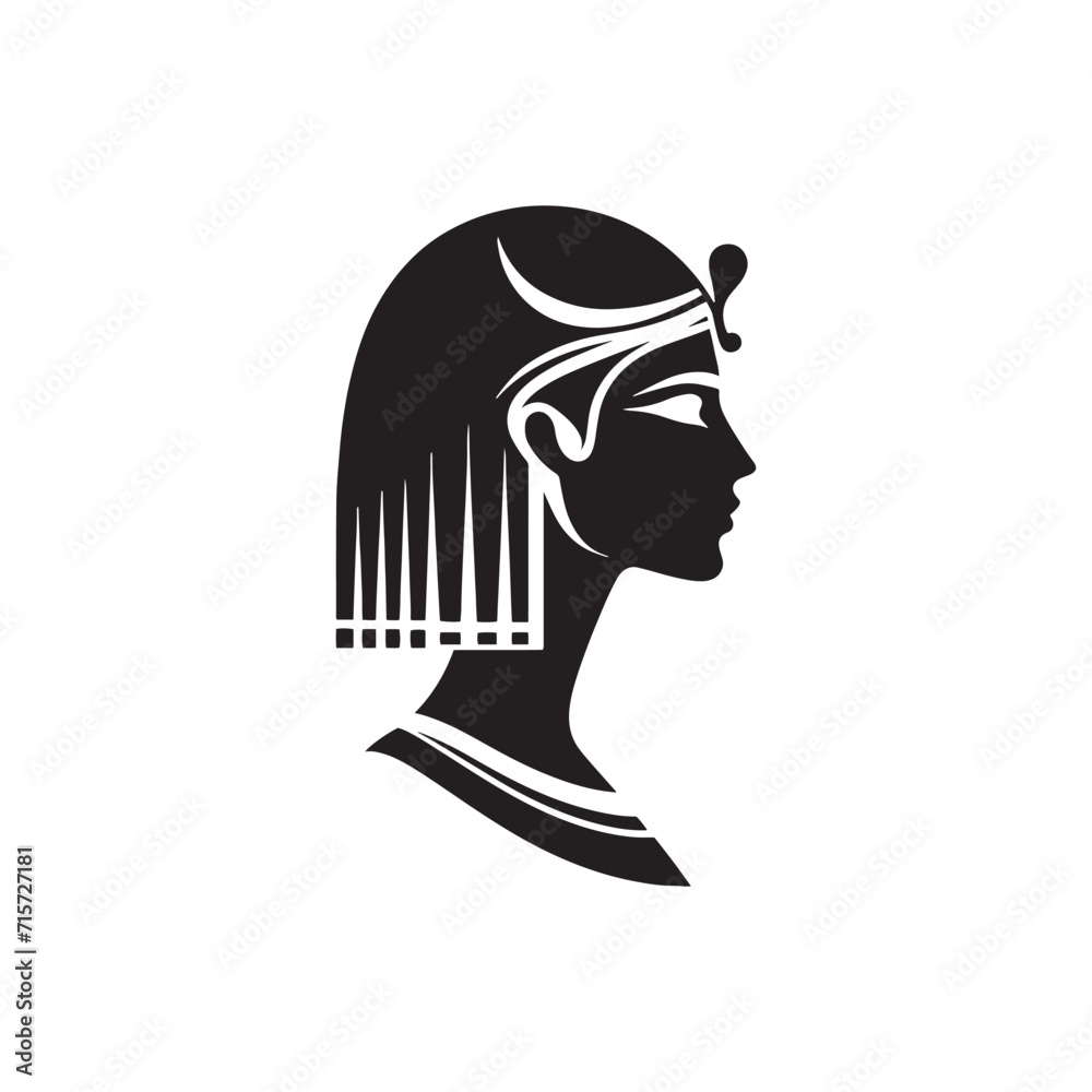 Eternal Charm: Cleopatra Silhouette Set Embodying the Timeless Charisma ...