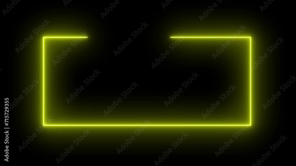 Neon glowing frame background. Lasers are pink. repetitive motion ...