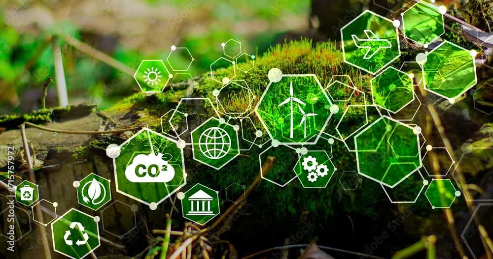 CO2 reduce emissions and carbon footprint to limit global warming and ...