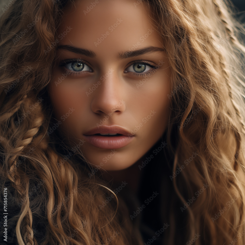 Portrait that reflects the harmony found in diversity, capturing the ...