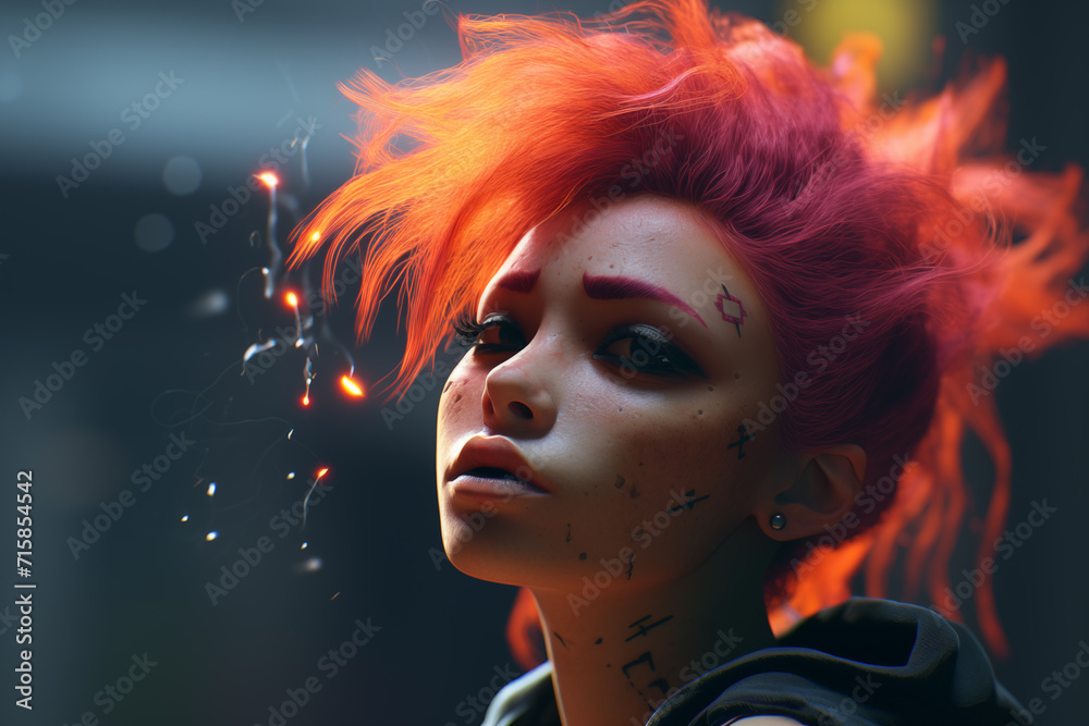 Portrait that reflects the harmony found in diversity, capturing the ...