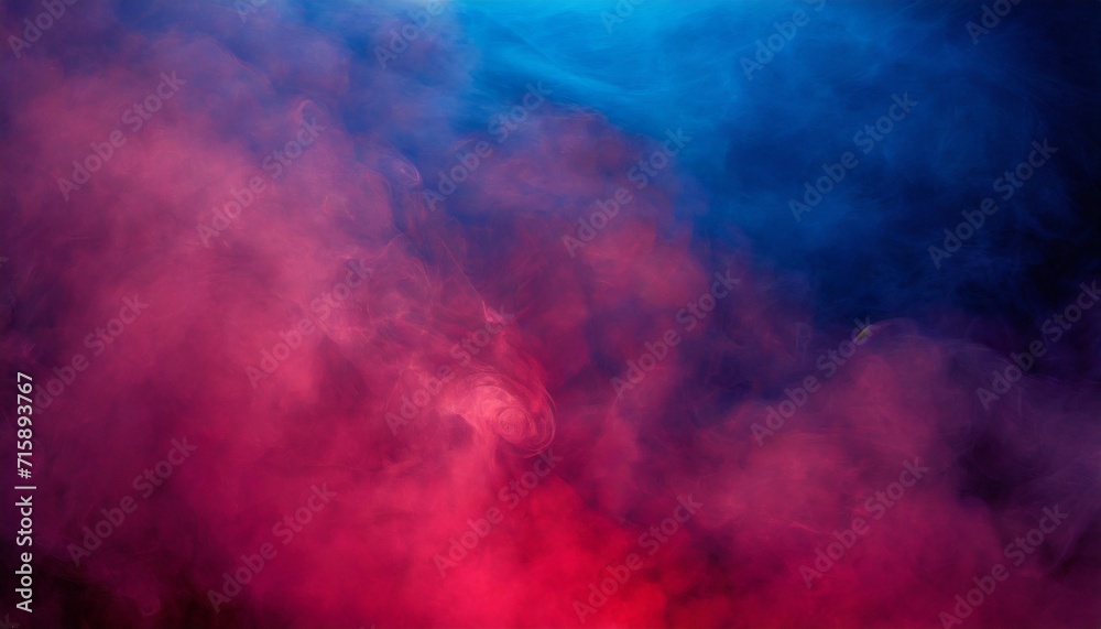 red smoke on a blue background mystic texture in neon colors Stock ...