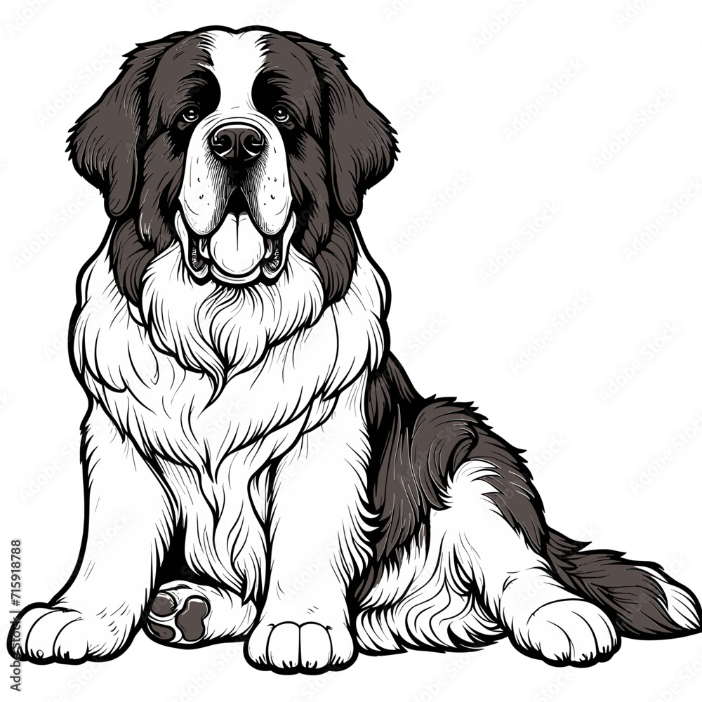 Saint Bernard dog, St Bernard dog, St Bernard Svg, St Bernard Png, St ...