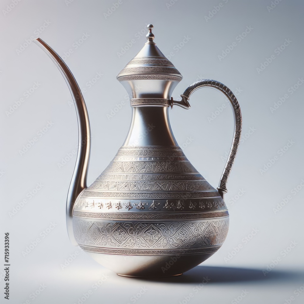 Silver Aftabeh Persian Toilet Wash Jug Decorative Antique Rare Qajar ...