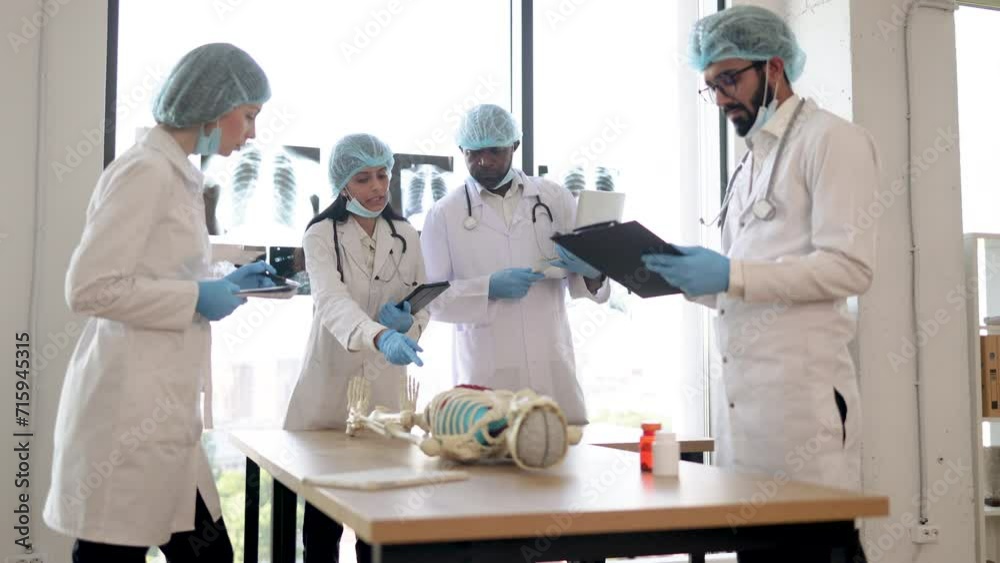 Professional middle aged Indian female doctor, anatomy teacher ...