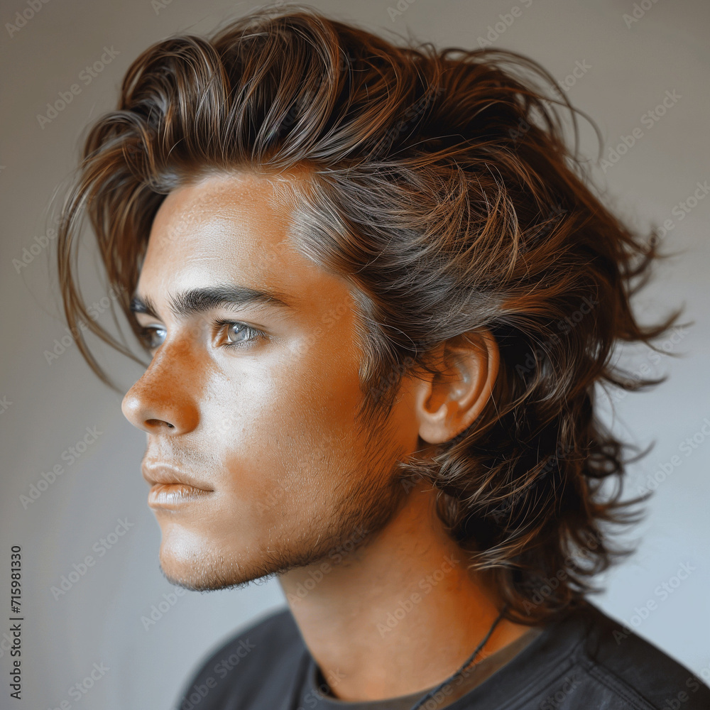 The mullet haircut style is a haircut in which the hair on the back of ...