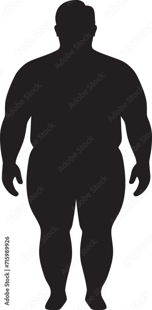 Revitalize Black Iconic Emblem for Obesity Awareness in 90 Words ...