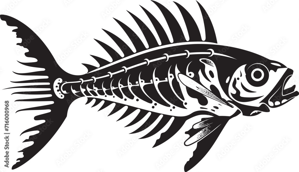 Vetor de Dreadful Dorsal Vector Black Icon Design of Predator Fish ...