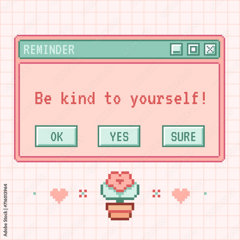 Cute kawaii sticker illustration. Old computer aestethic. Reto pc ...