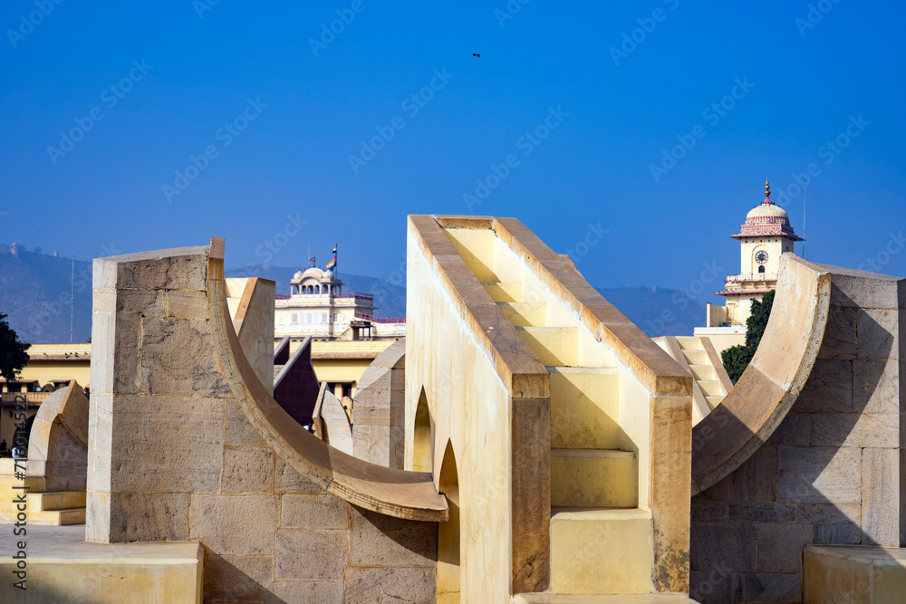 Jaipur, India - January 5, 2024: The Jantar Mantar, Jaipur is a ...
