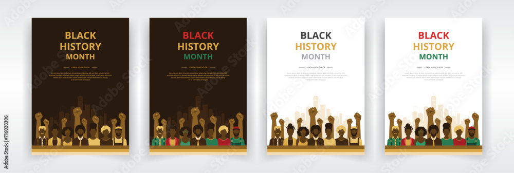 Poster, flyer, or report cover templates featuring African American ...