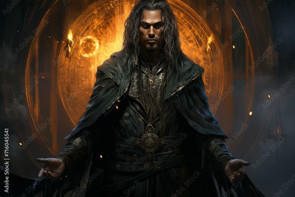 A brooding and mysterious warlock, bound to a powerful otherworldly ...