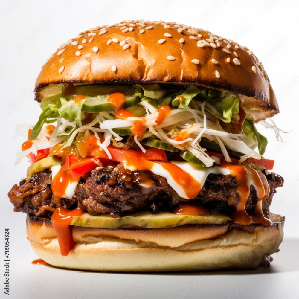 Experience the bold and savory flavors of a Korean BBQ bulgogi burger ...