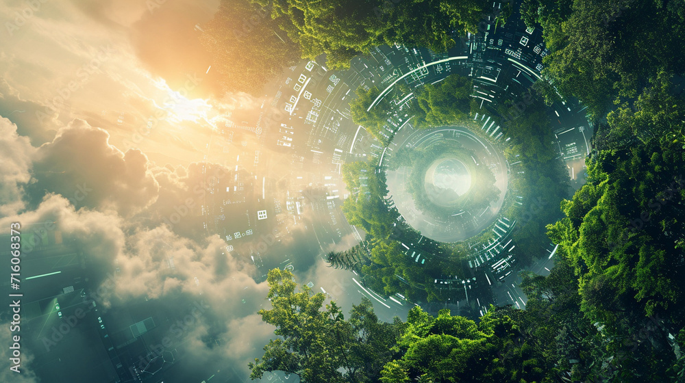 A vision of a future where technology and nature are seamlessly ...