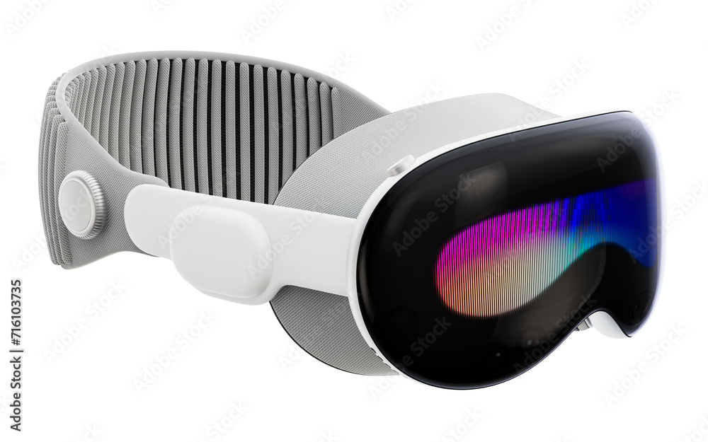 Apple Vision Pro VR Headset side view - isolated transparent PNG Stock ...