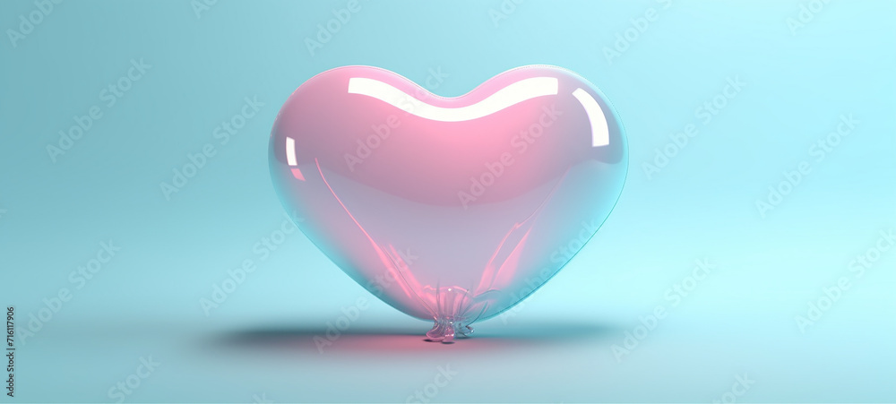 Minimalist Fun: Translucent Inflatable Heart Toy for Kids, Heart Bubble ...
