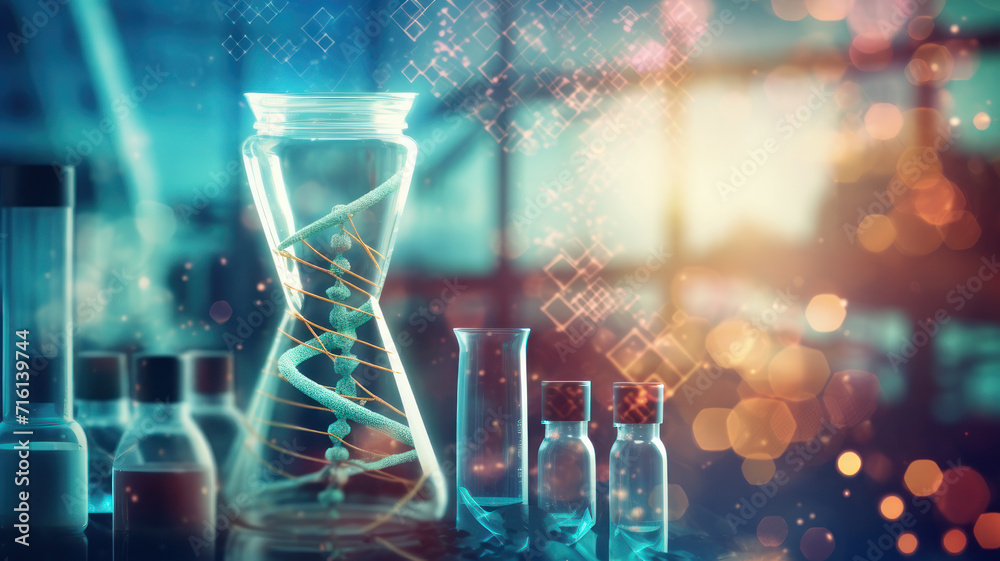 Medical Research Laboratory: Portrait of a Beautiful Female Scientist ...