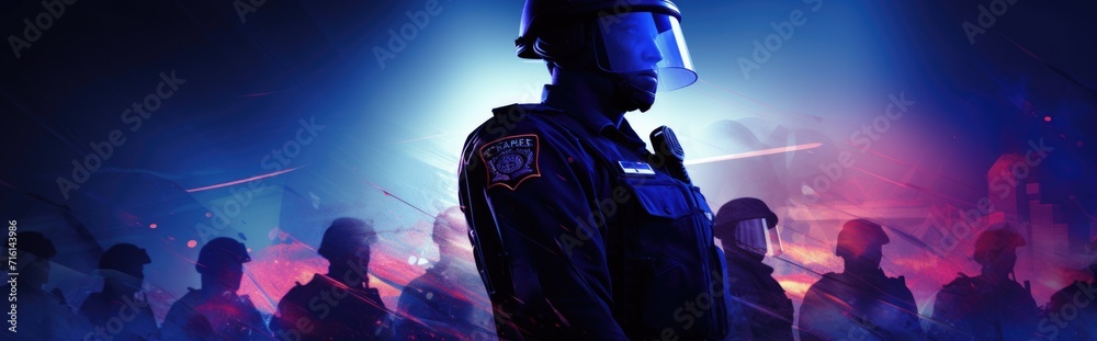 Abstract background. Police. Executive power. Law and order ...