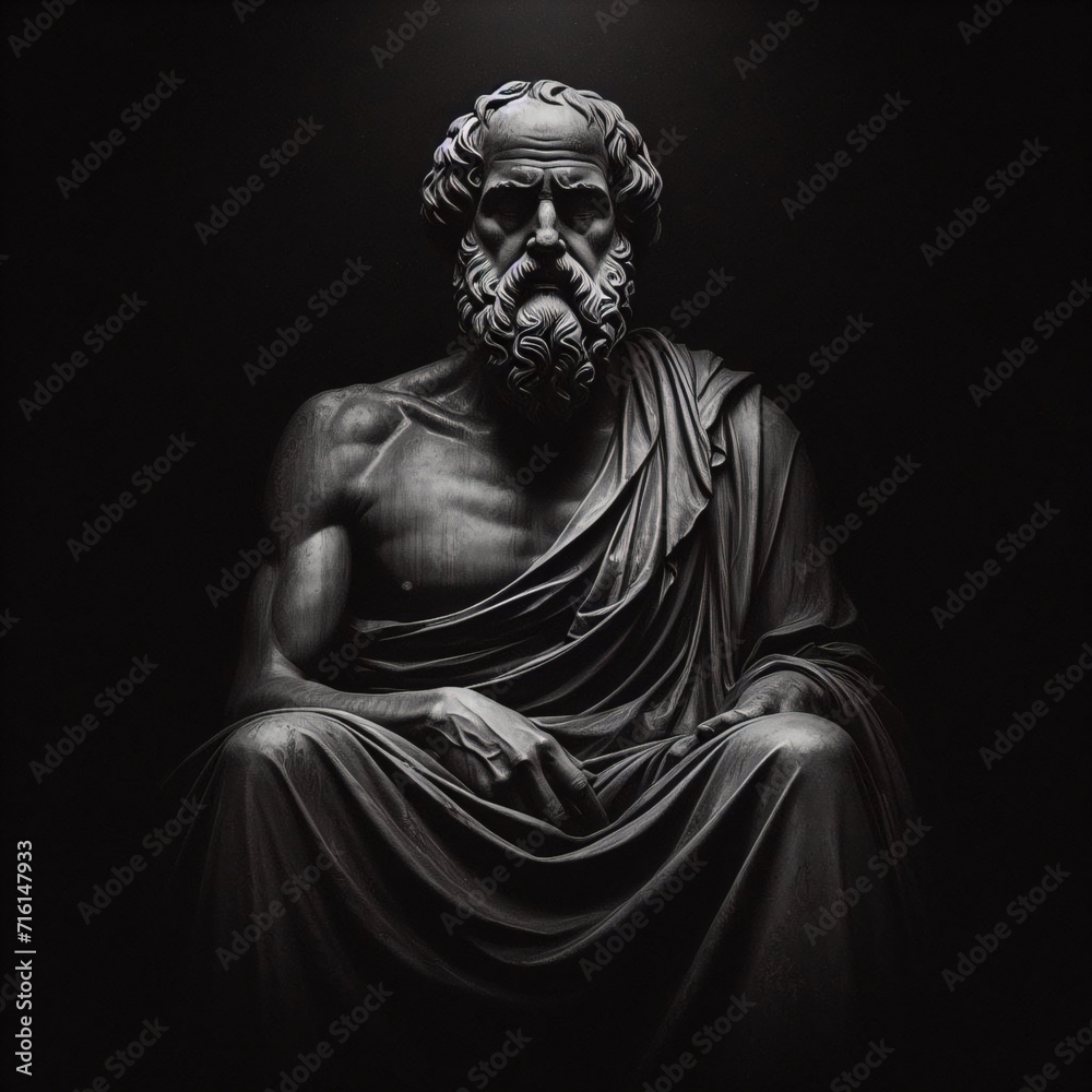 Socrates, Greek philosopher from Athens, founder of Western philosophy ...