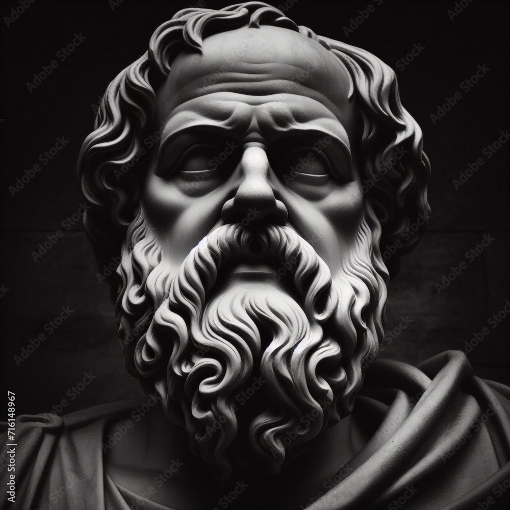 Socrates, Greek philosopher from Athens, founder of Western philosophy ...
