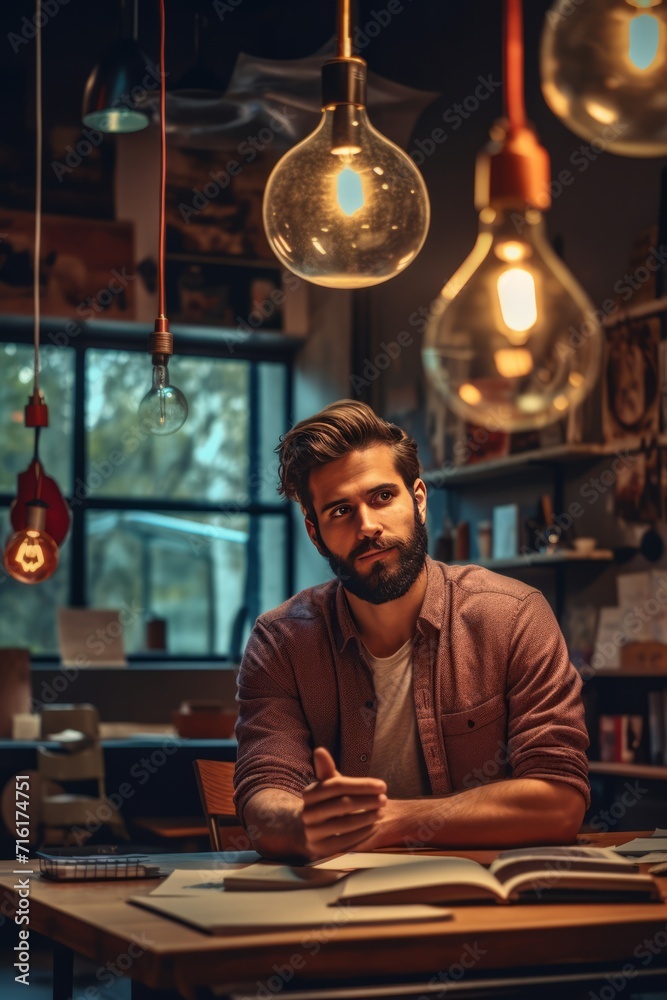 Startup founder pitching their innovative idea to potential investors ...