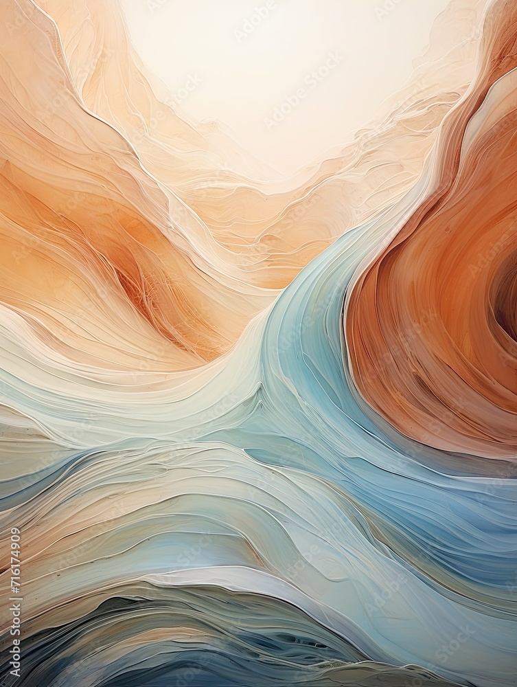 Ocean Wave Abstracts: Desert Landscape Art where Beach Meets Desert ...