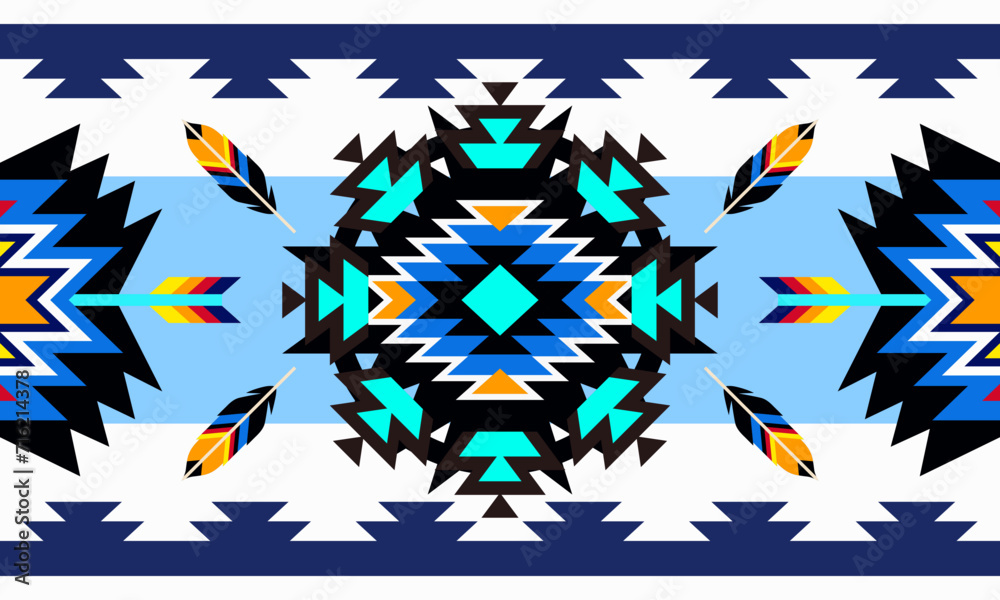 Native American art patterns Traditional geometric seamless pattern ...