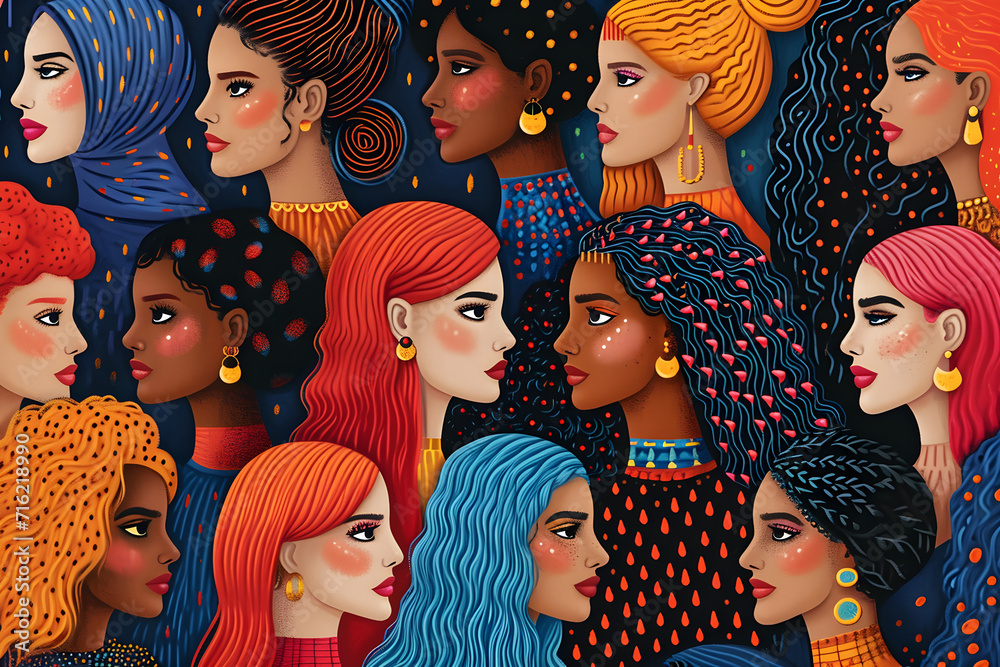 A powerful illustration of diverse and multi-cultural women globally ...