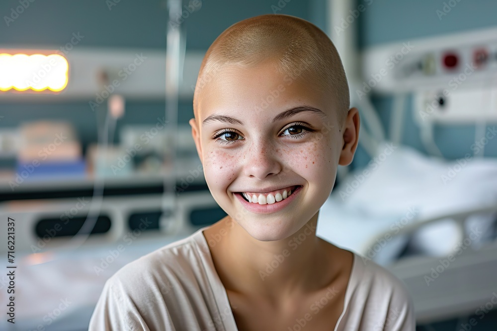 Solitude Amidst Complexity. A cancer Bald Individual in a Patterned ...