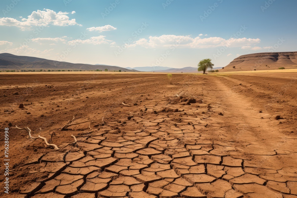 Drought-Stricken Farmlands,and cracked farmlands resulting from El Nino ...