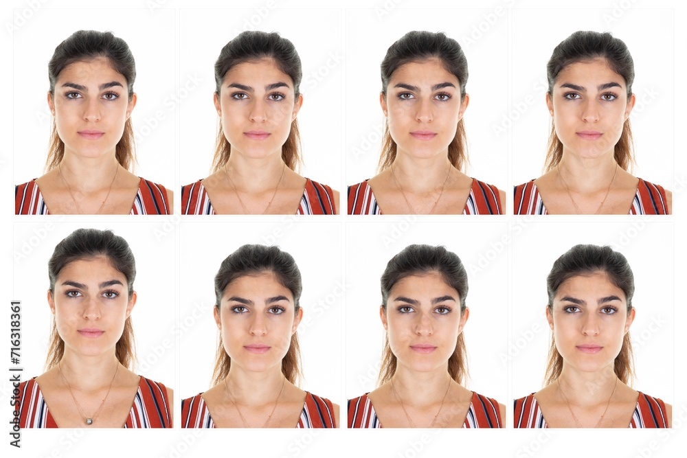 beautiful id woman Official photo for portrait international passport ...