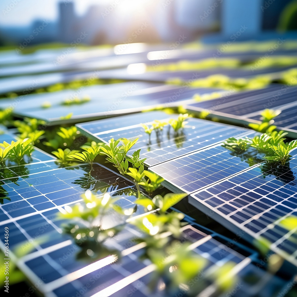 Clean solar energy Stock Illustration | Adobe Stock