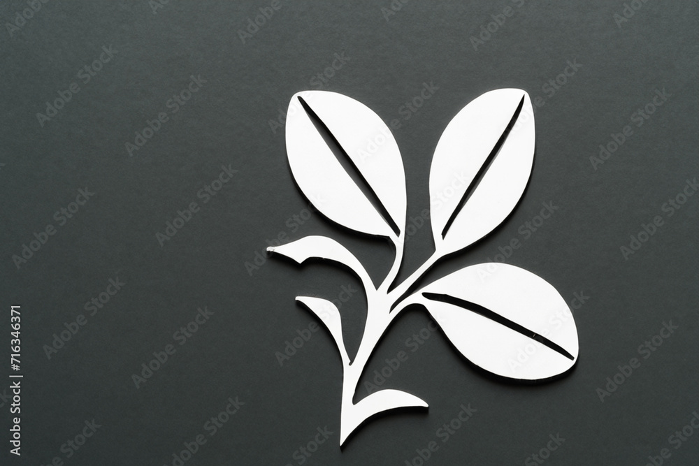 new brand logo. silver logo in the shape of a plant with leaves. brands ...