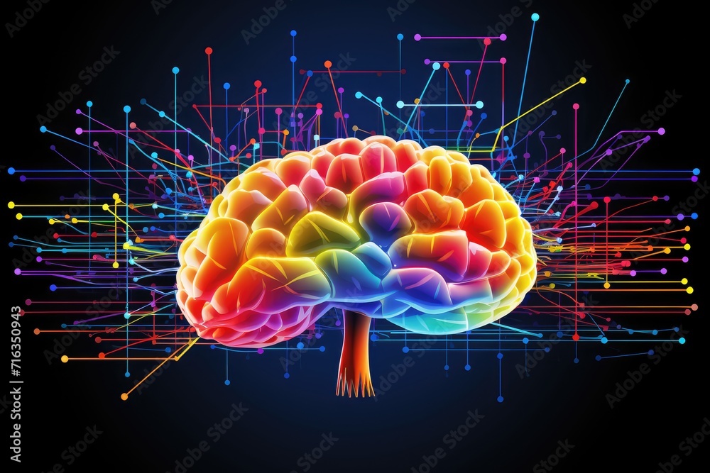 Human Mind Brain neurons Neuroplasticity transmit signals via axons ...