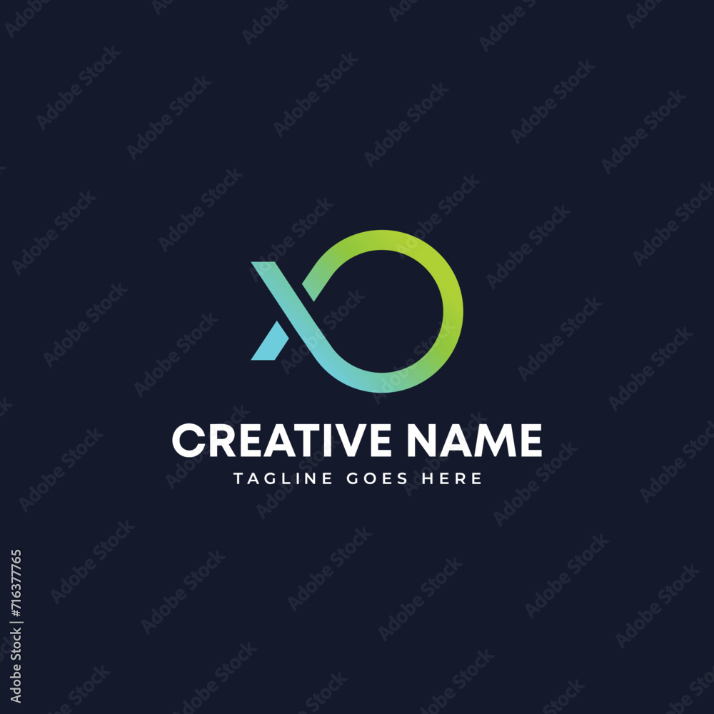 Modern Letter XO logo concept. corporate logo design. web logo design ...