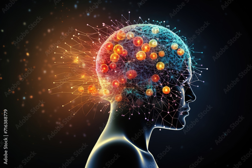 Nerve cell Neuronal structures. Brain cell Axonal arborization ...