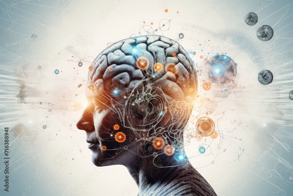 Nerve cell Neuronal structures. Brain cell Axonal arborization ...