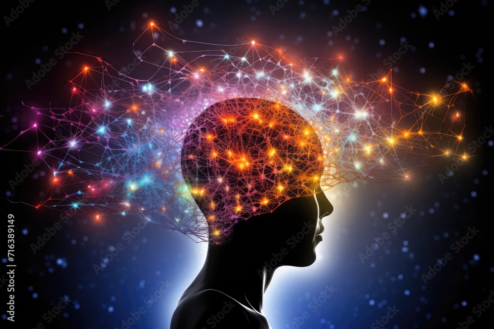 Nerve cell Neuronal structures. Brain cell Axonal arborization ...