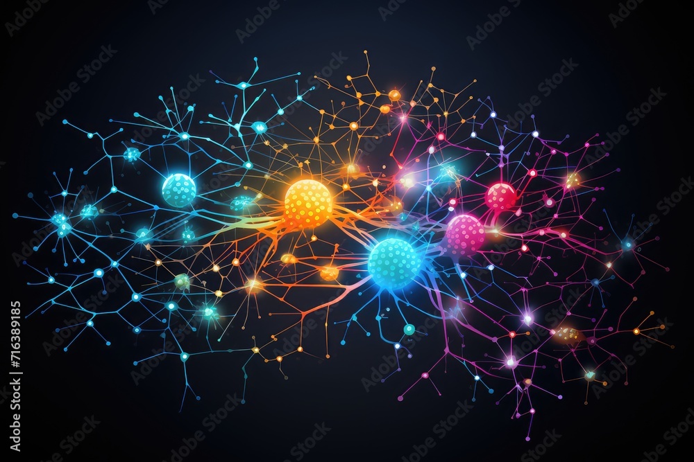 Nerve cell Neuronal structures. Brain cell Axonal arborization ...