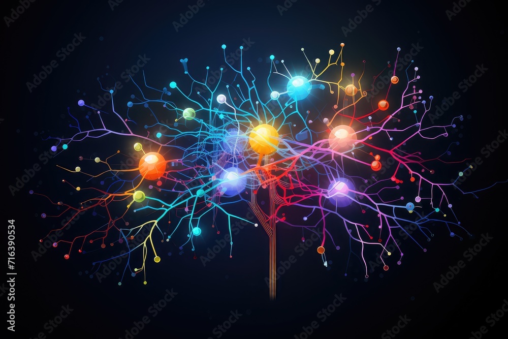 Brain Axon Neuronal Network, Metacognition amid neural symphony ...