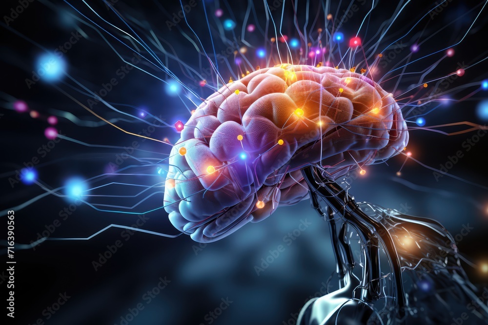 Brain Axon Neuronal Network, Metacognition amid neural symphony ...