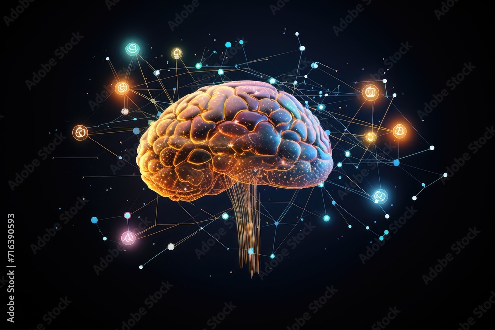 Brain Axon Neuronal Network, Metacognition amid neural symphony ...