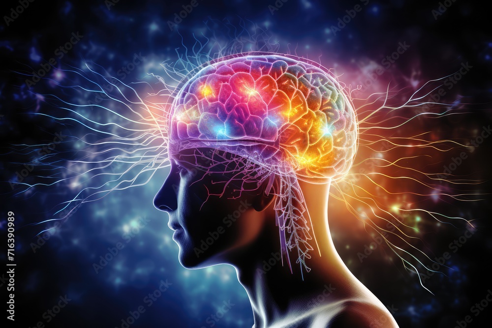 Brain Axon Neuronal Network, Metacognition amid neural symphony ...