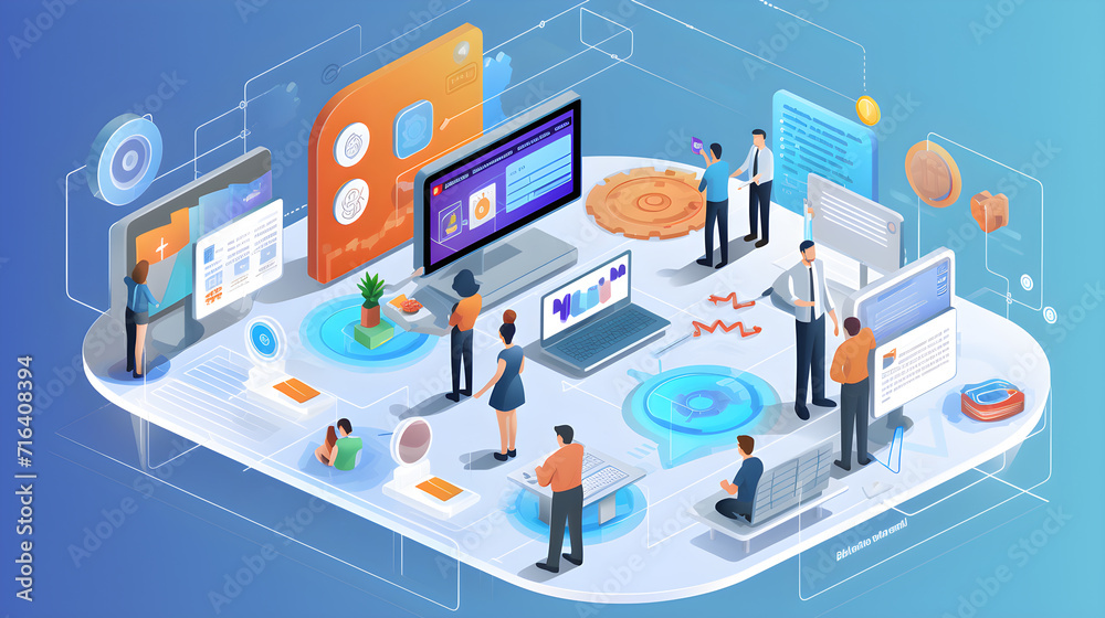 isomeric vectors. Generative AI, project management software, customer ...